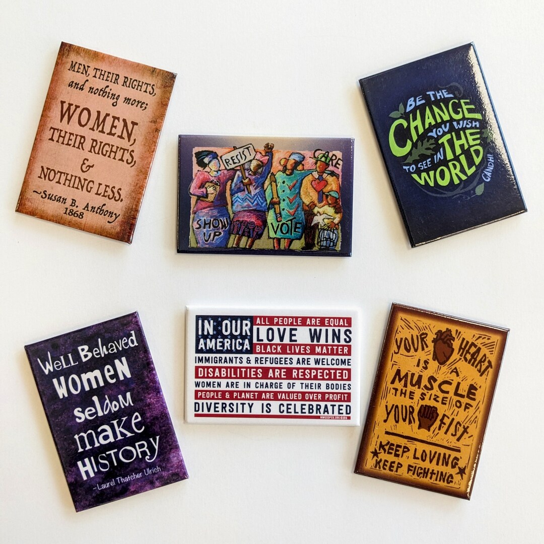 Magnets- Social Change, Activism 2'x3" 7.00 Each/peace Through Art ...