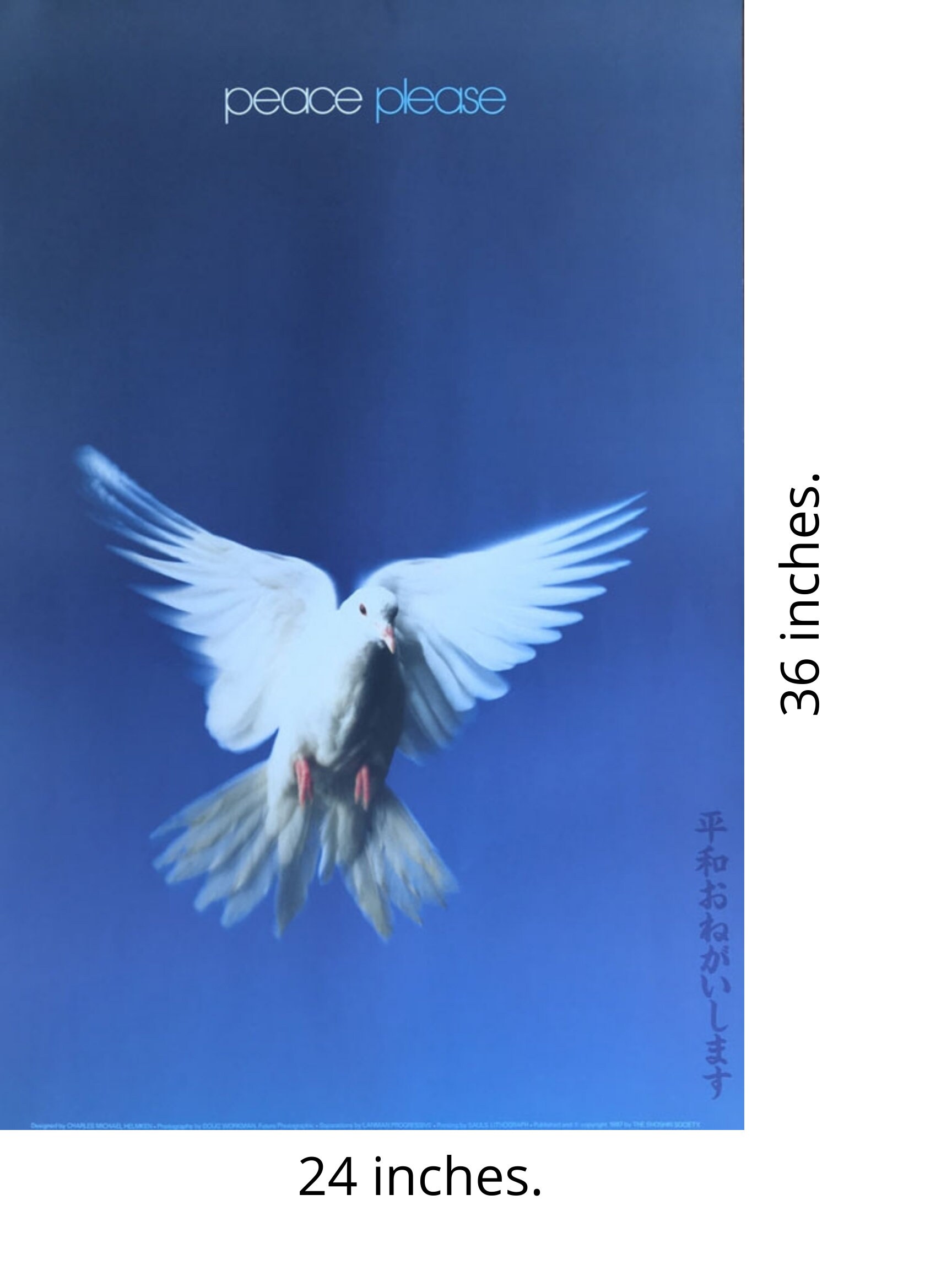 Vintagenew Poster-peace Please, by Shoshin Society - Etsy UK