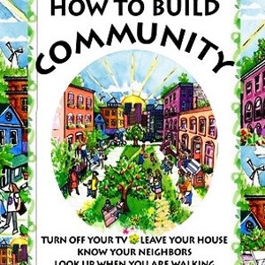 How to Build Community Poster – Social Change Watercolor Art Print - Etsy