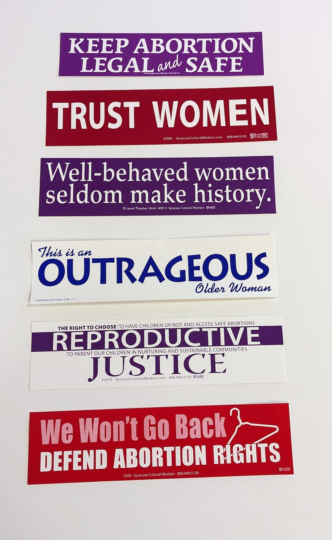 Bumper Stickers Womens Rights 5.00 Each//car Art for Peace & Activism ...