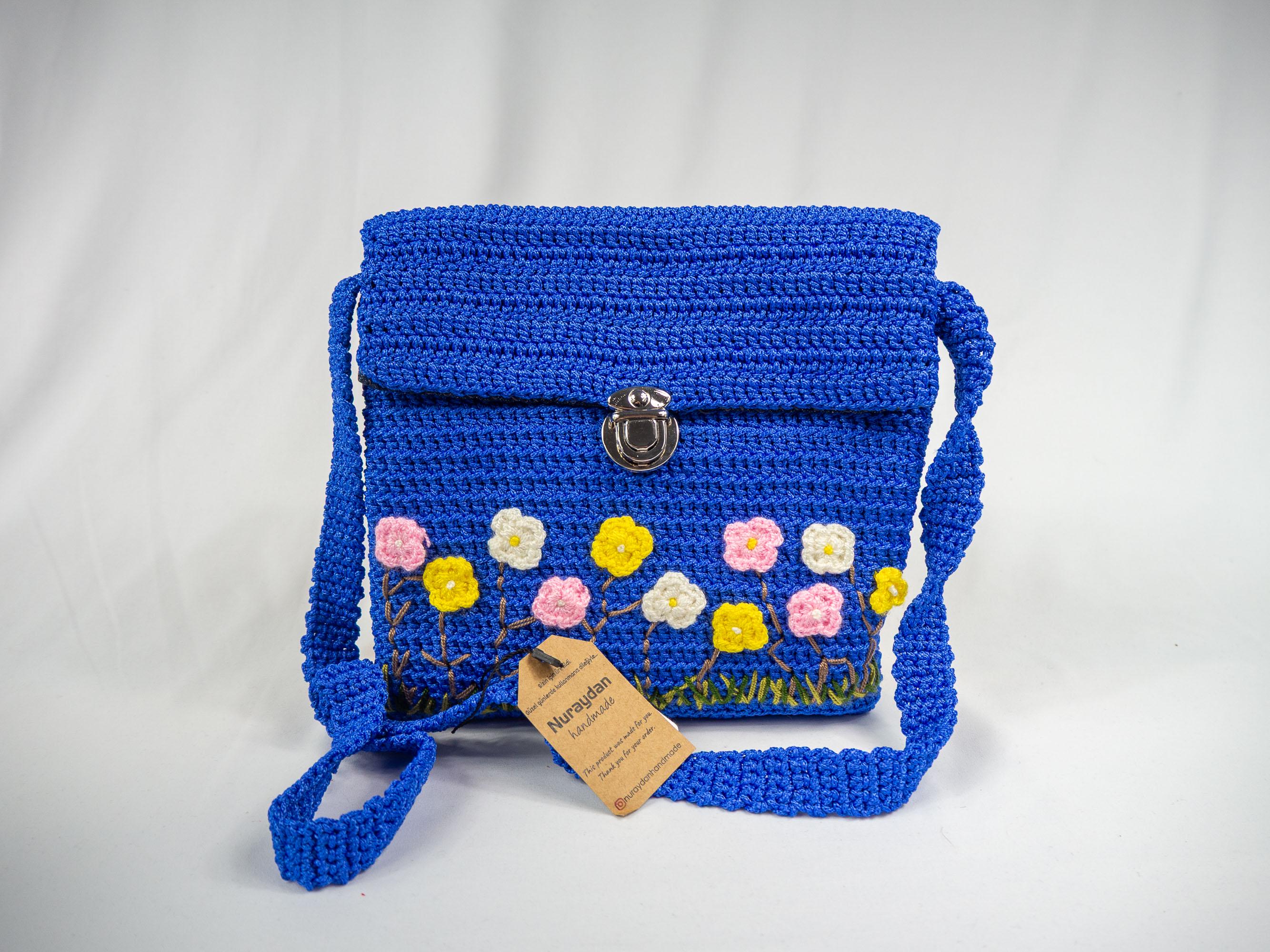 Flower Festival Bag, Crochet Shoulder Bag - Etsy