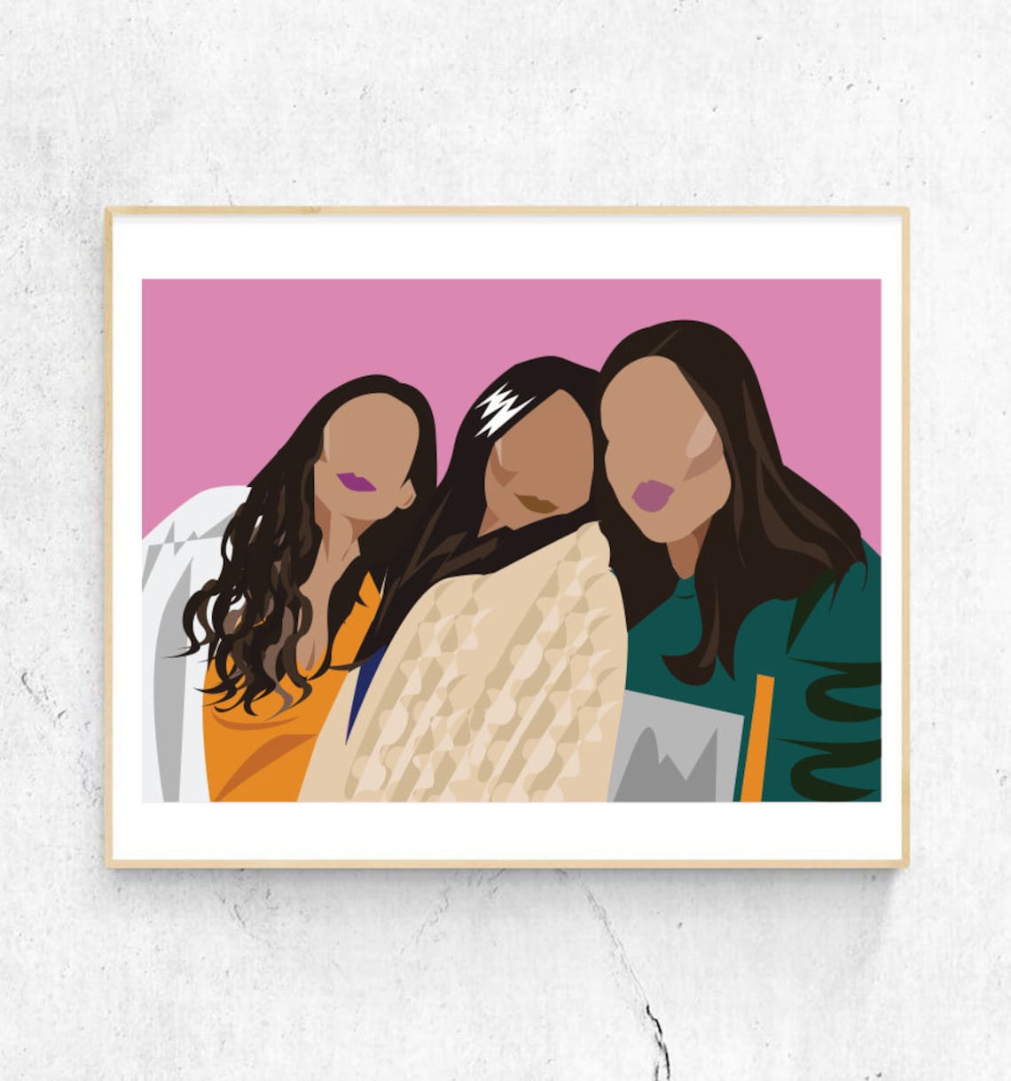 Custom Friend Print/best Friend Print/custom Best Friend | Etsy Australia