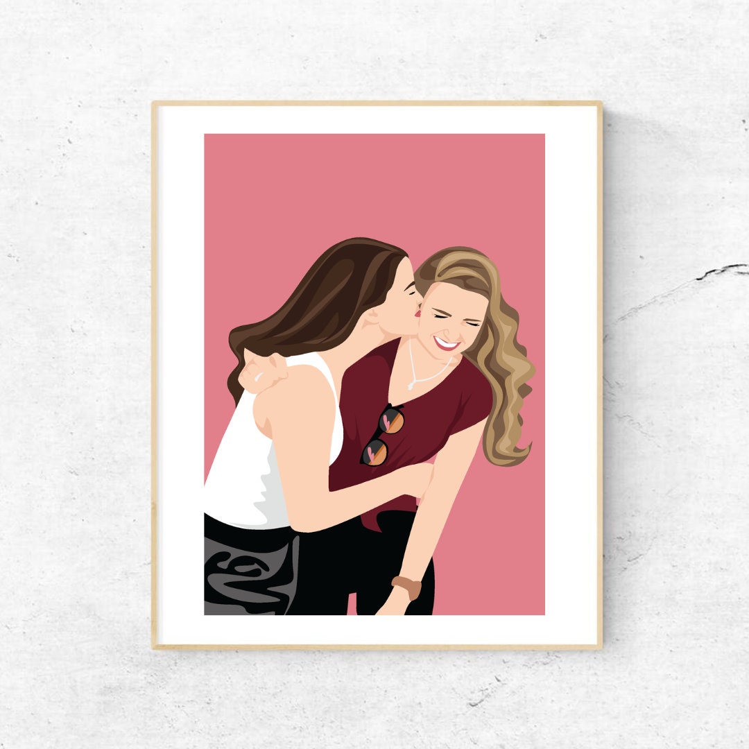 Custom Friend Print/best Friend Print/custom Best Friend Print/best ...
