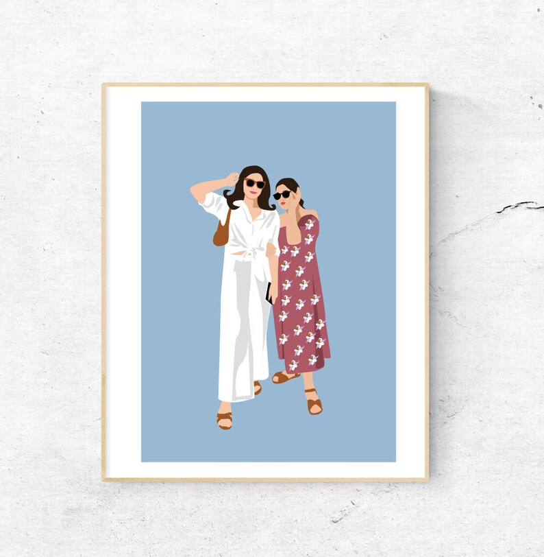 Custom Friend Print/best Friend Print/custom Best Friend Print/best ...