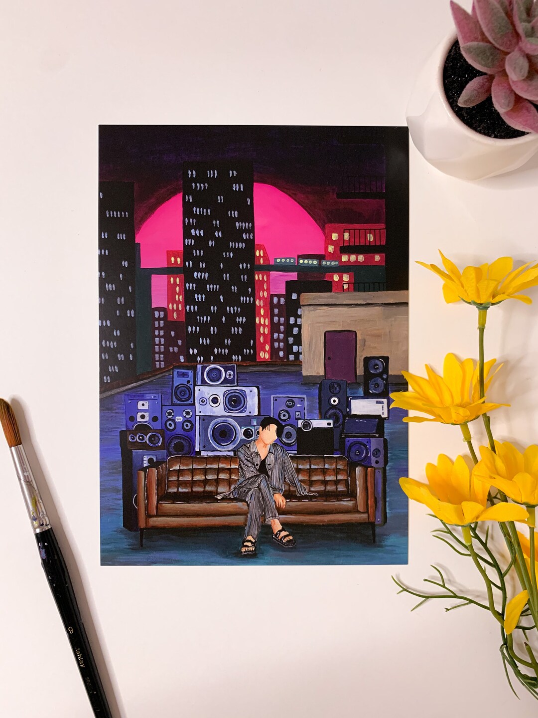 BTS BE Concept Room Jungkook Art Print / Jungkook Fanart / BTS Fanart ...