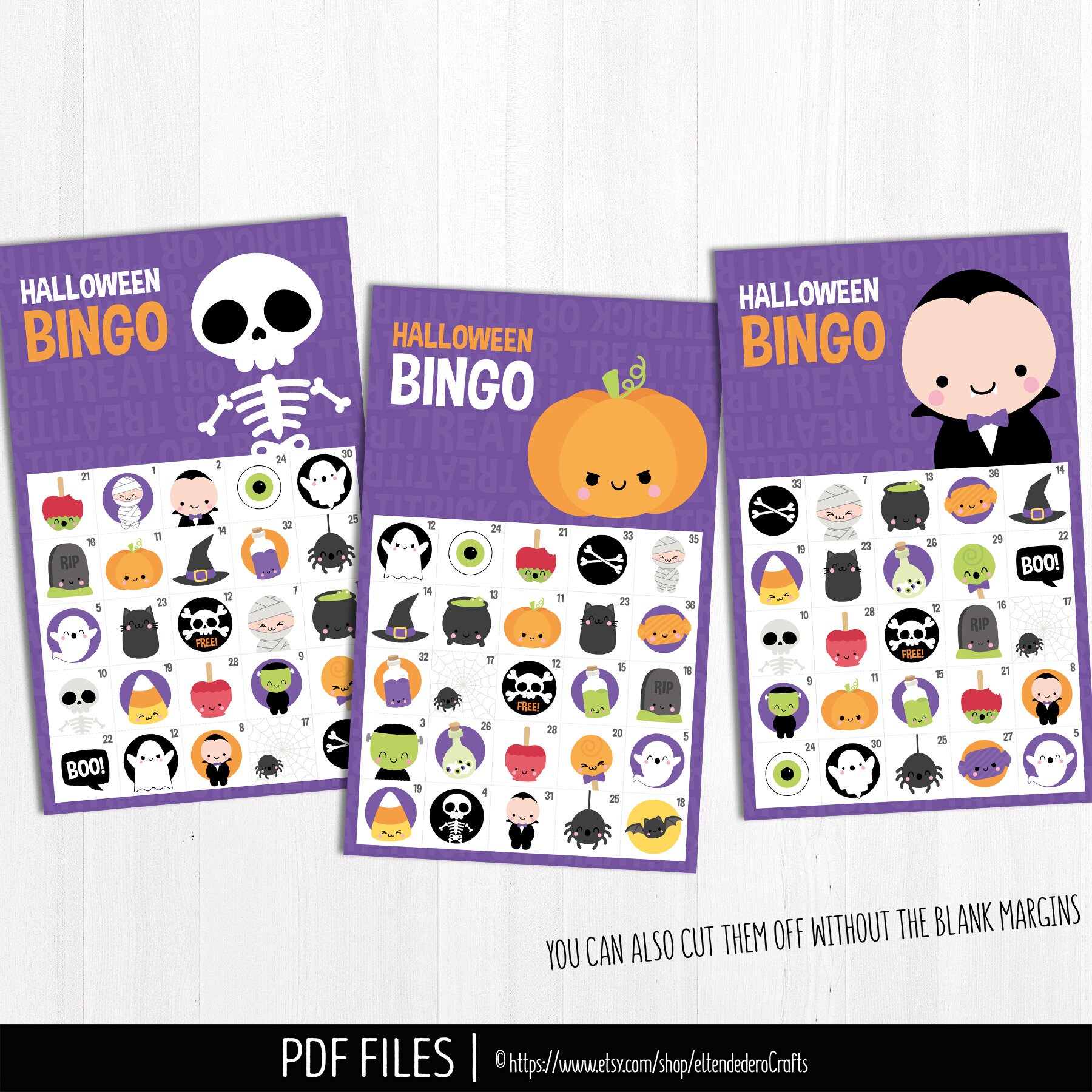 PRINTABLE Halloween Bingo, Halloween Games for Kids. School Holiday ...
