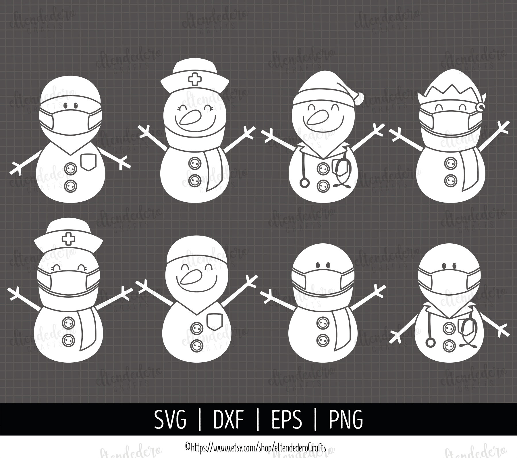 Snowman With Stethoscope SVG. Hospital Workers Clipart. Nurse - Etsy ...