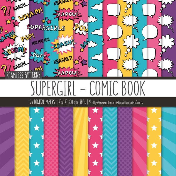 Comic Book Words - Etsy