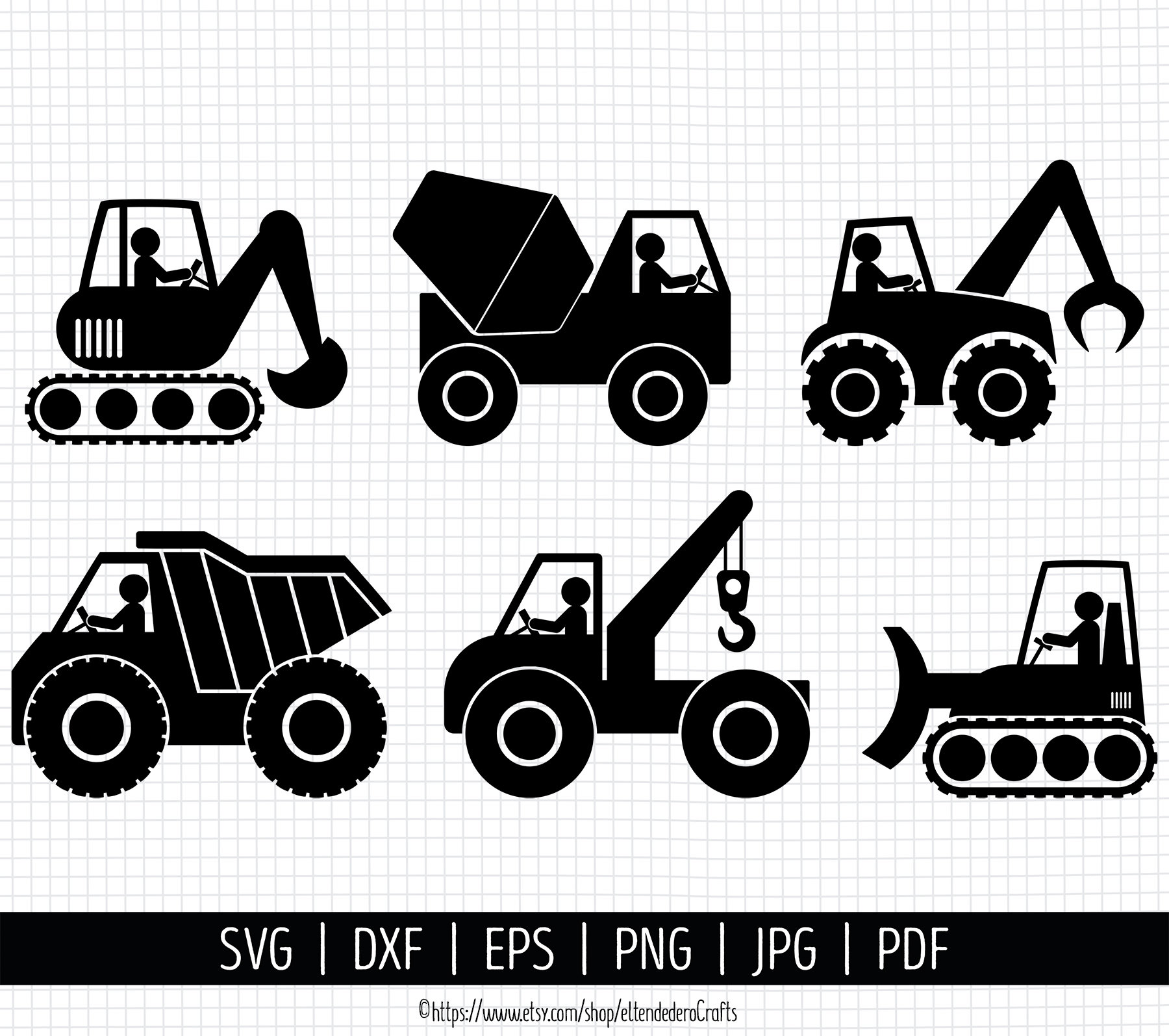 Free Dump Truck And Diggers Clipart Free