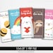 Kids Valentines Chocolate Bar Wrappers. Classroom Large Candy Bar ...