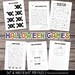 PRINTABLE Halloween Party Games. Kids Halloween Coloring Pages. Doodle ...