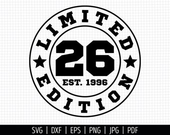 Est 1996 Svg - Etsy