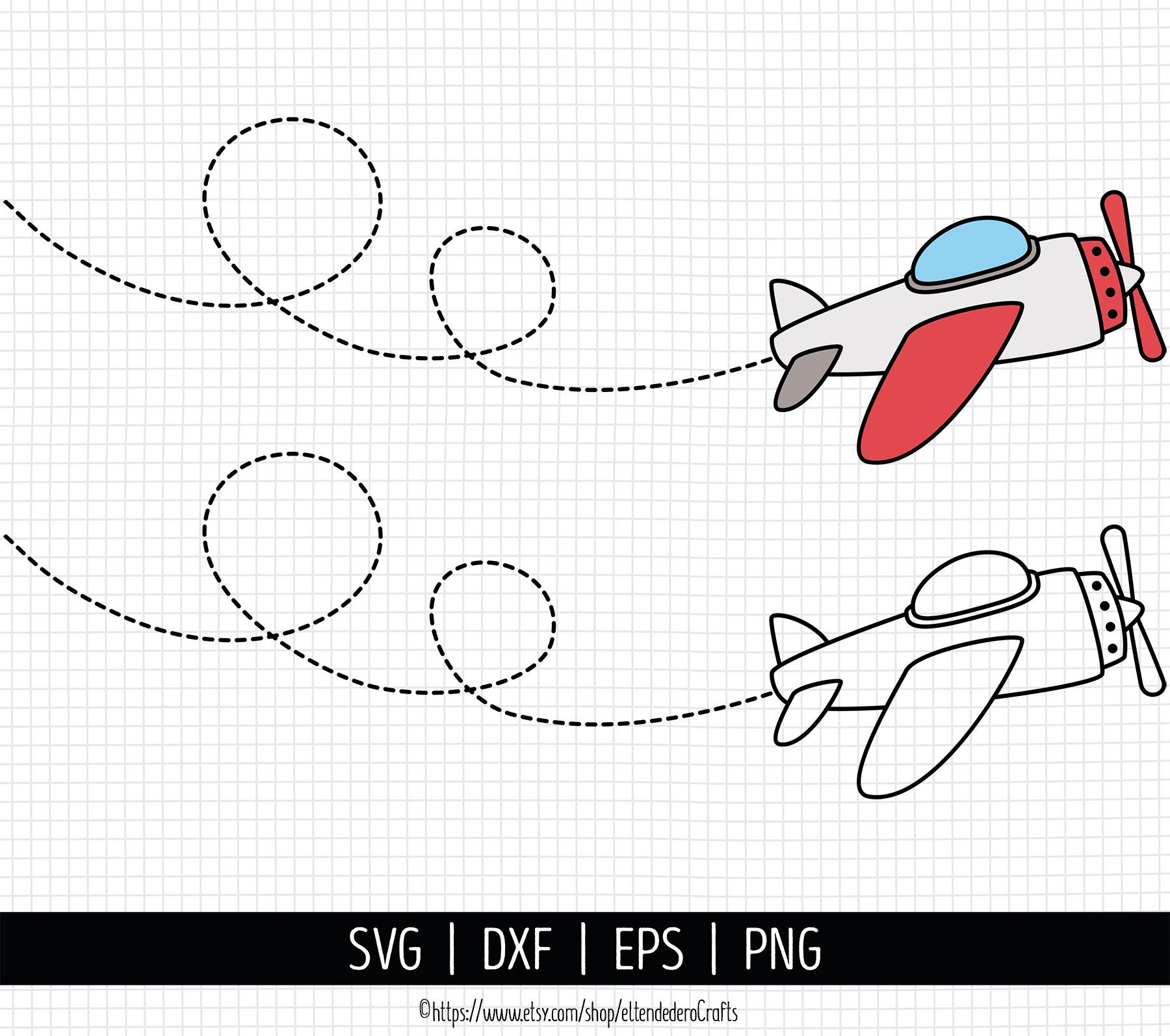 Airplane SVG. Travel PNG Clipart. Vector Kids Doodle Plane. Vacation ...