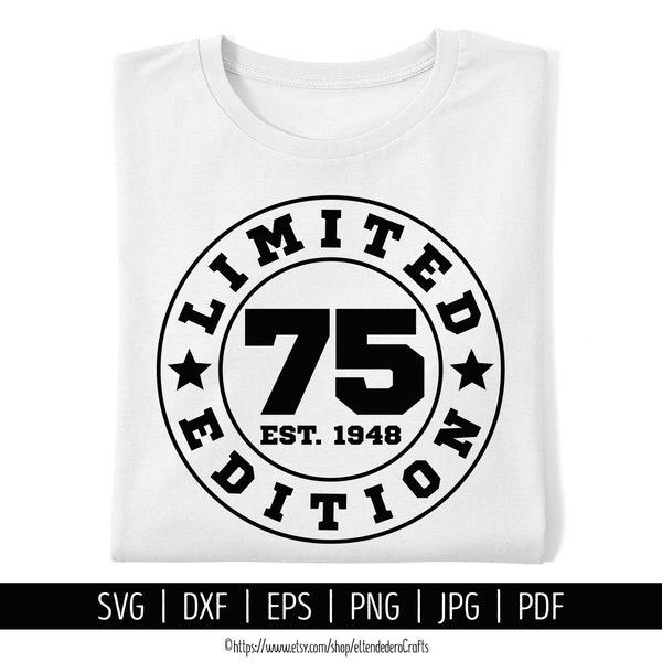 75 Birthday Shirt - Etsy