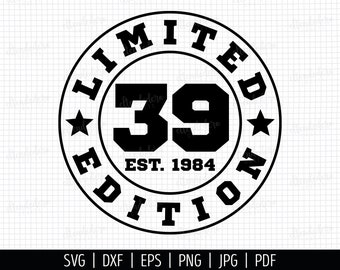 Est 1984 Svg - Etsy