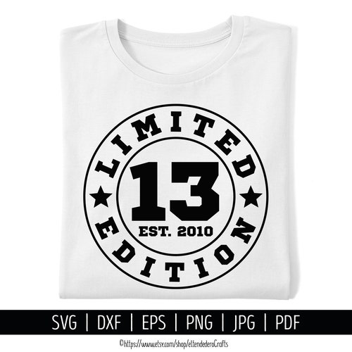 Thirteen Official Teenager SVG Cut File. 13th Birthday Shirt - Etsy