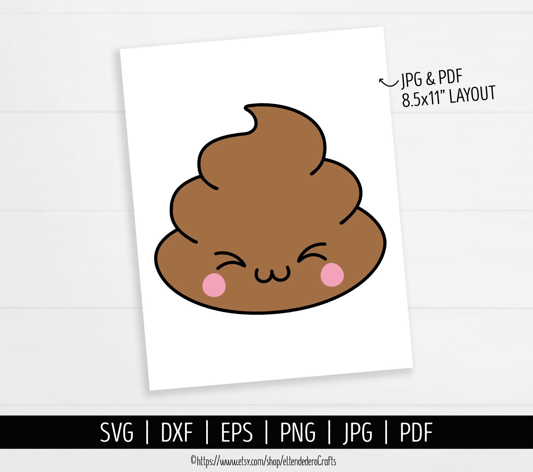 Poop SVG. Poop Emoji Vector Cut Files for Cutting Machine. - Etsy