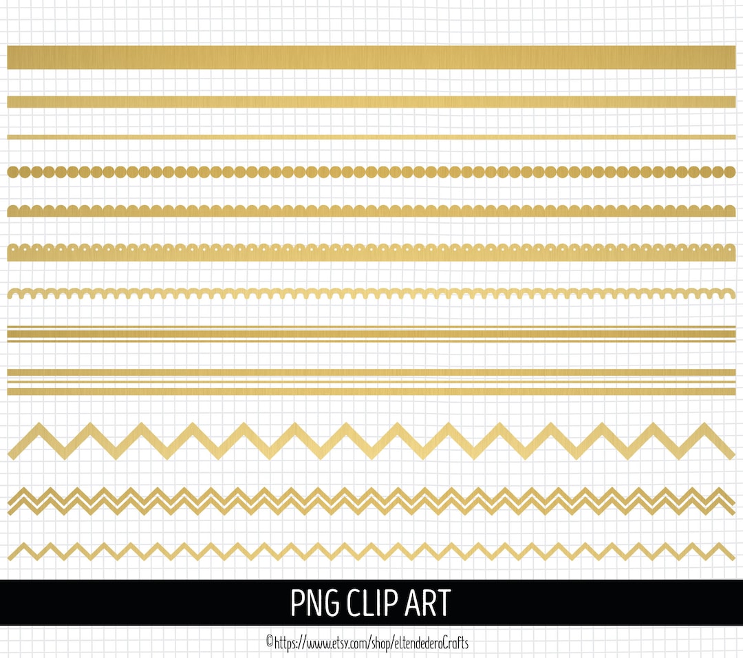 Gold Dividers PNG Clipart. Golden Line Dividers PNG, Chevron and ...