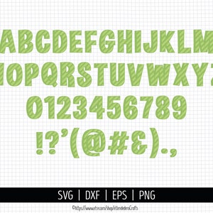Striped Alphabet SVG. Stripes Pattern Font Clipart. Rainbow Letters and ...