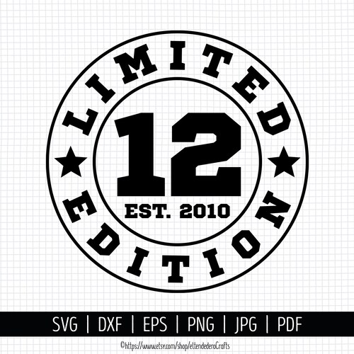 12th Birthday Svg Twelve Birthday Squad 12 Years Old Svg - Etsy