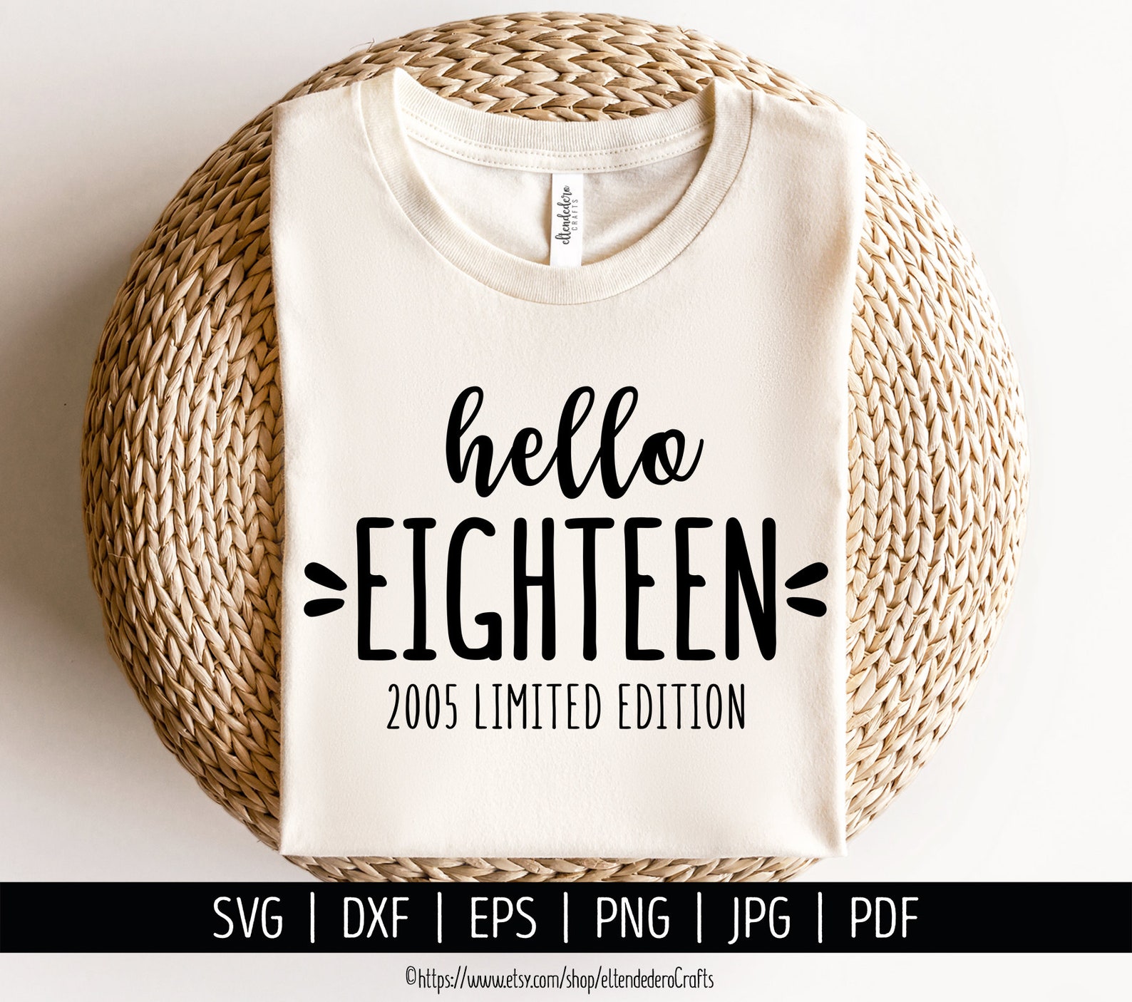 Hello Eighteen SVG Cut Files. 18th Birthday Shirt Vector - Etsy