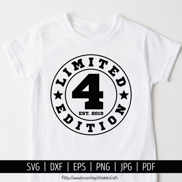 Four Birthday Shirt Svg - Etsy