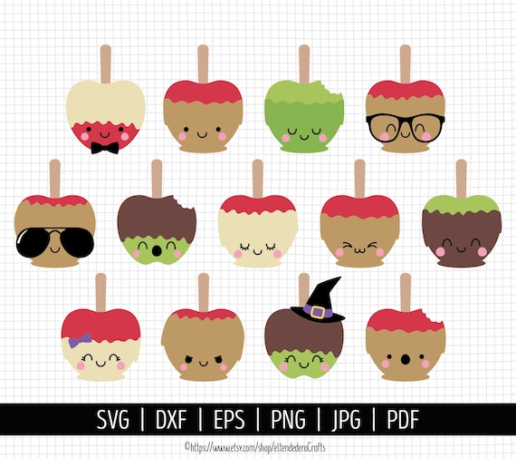 Halloween Candy Apple Clipart