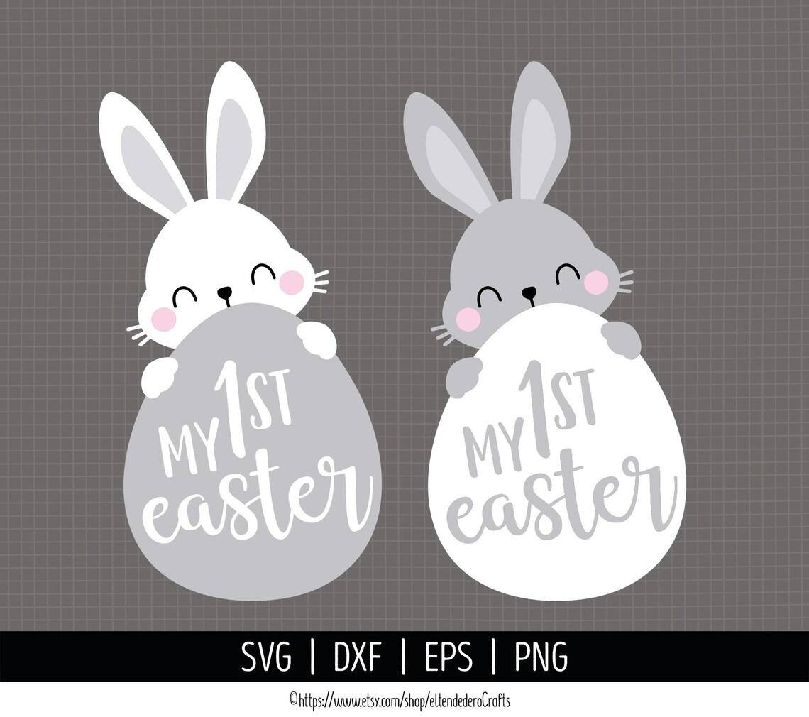 My First Easter SVG. Cute Baby Shirt Easter Bunny Egg PNG | Etsy