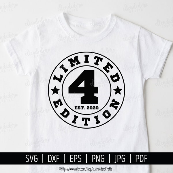 4 Birthday Svg - Etsy