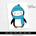 Penguin SVG. Boy and Girl Penguins Clipart - Cut Files. Pink and Blue ...