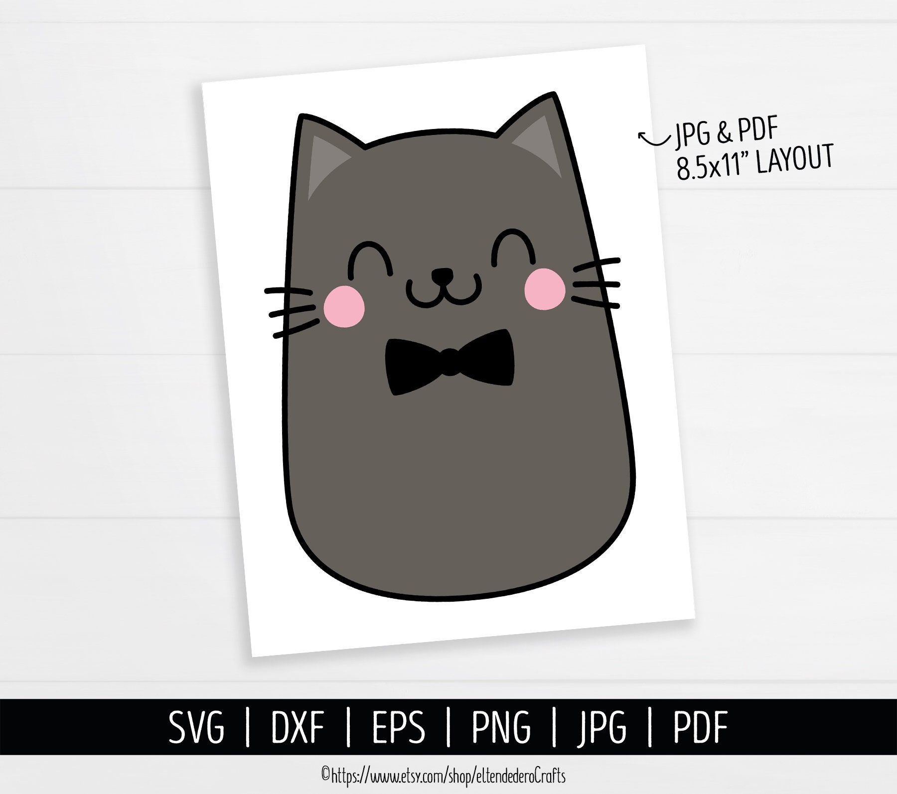Cat SVG. Baby Girl and Boy Cat Faces Clipart. Cute Kitten Vector Files ...