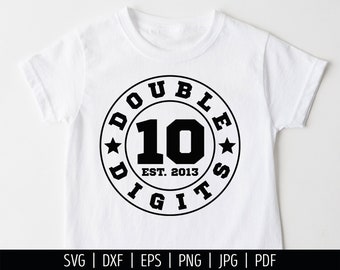 Ten Double Digits Shirt - Etsy