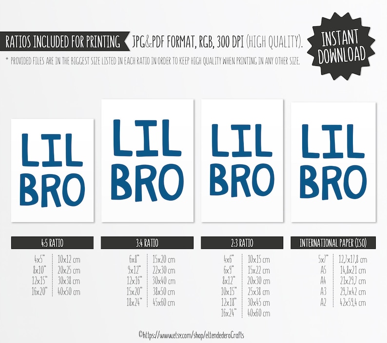 PRINTABLE Big Bro Lil Bro Poster. Siblings Wall Art Kids Room - Etsy