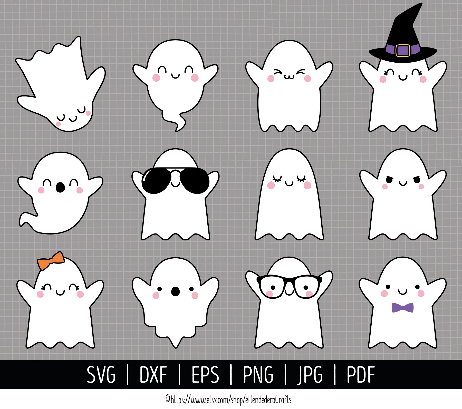 Halloween Clip Art Black And White Ghost