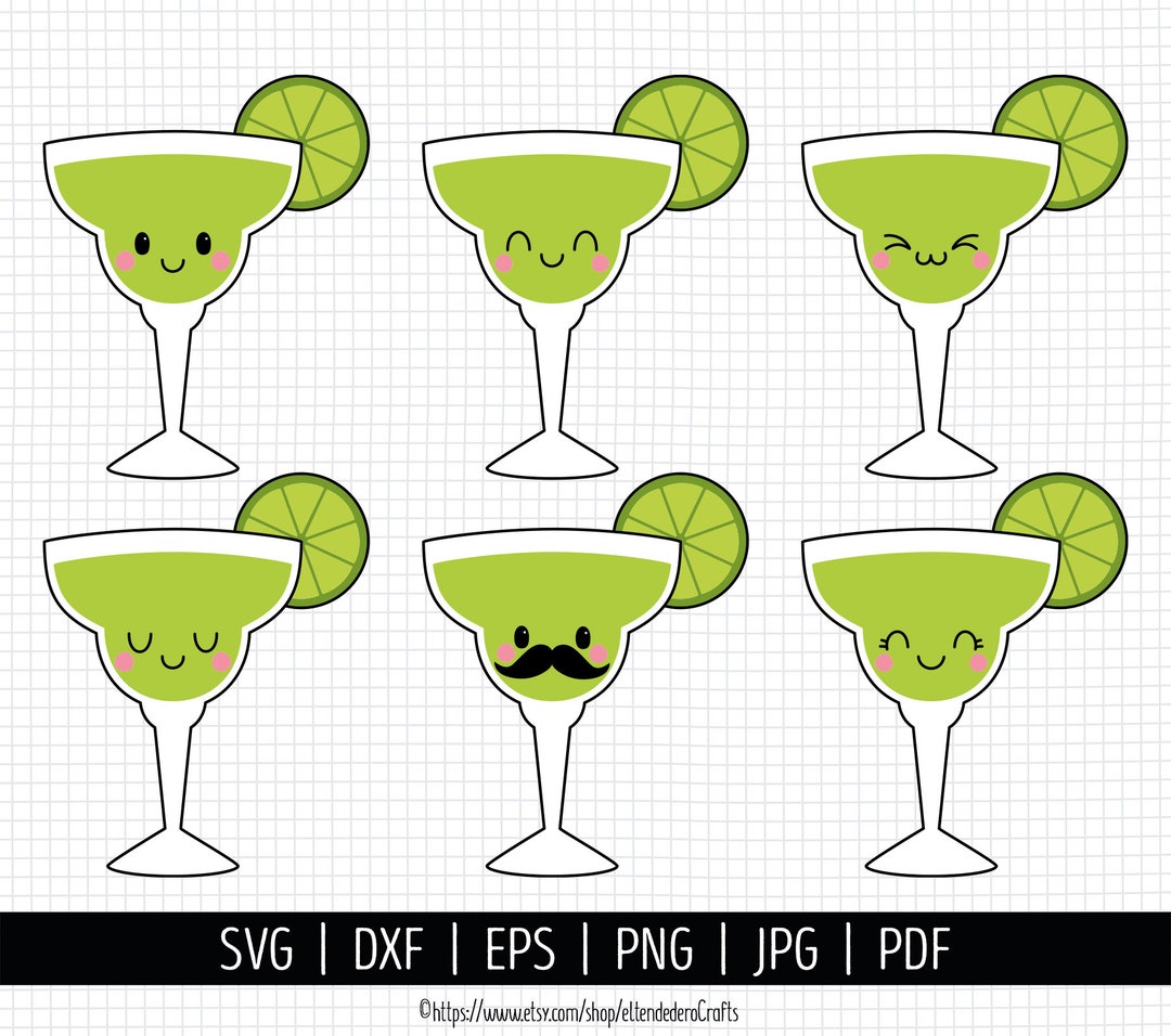 Margarita SVG. Cinco De Mayo Cut Files. Mexican Party Kawaii Margarita ...