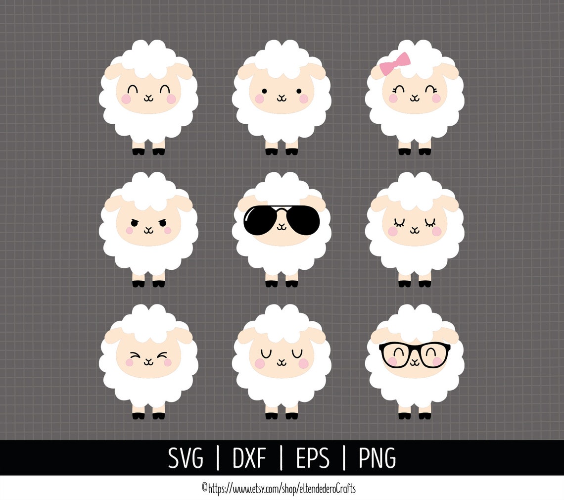 Sheep SVG. Baby Lamb Bundle Clipart PNG. Sheep Boy Girl Cut | Etsy