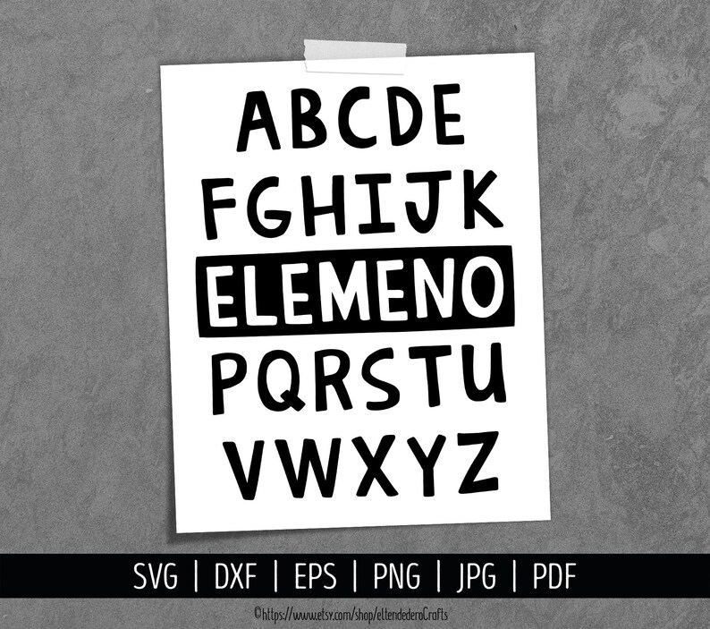 Elemeno SVG. Funny ABC Cut Files. Teacher Humor Cutting - Etsy