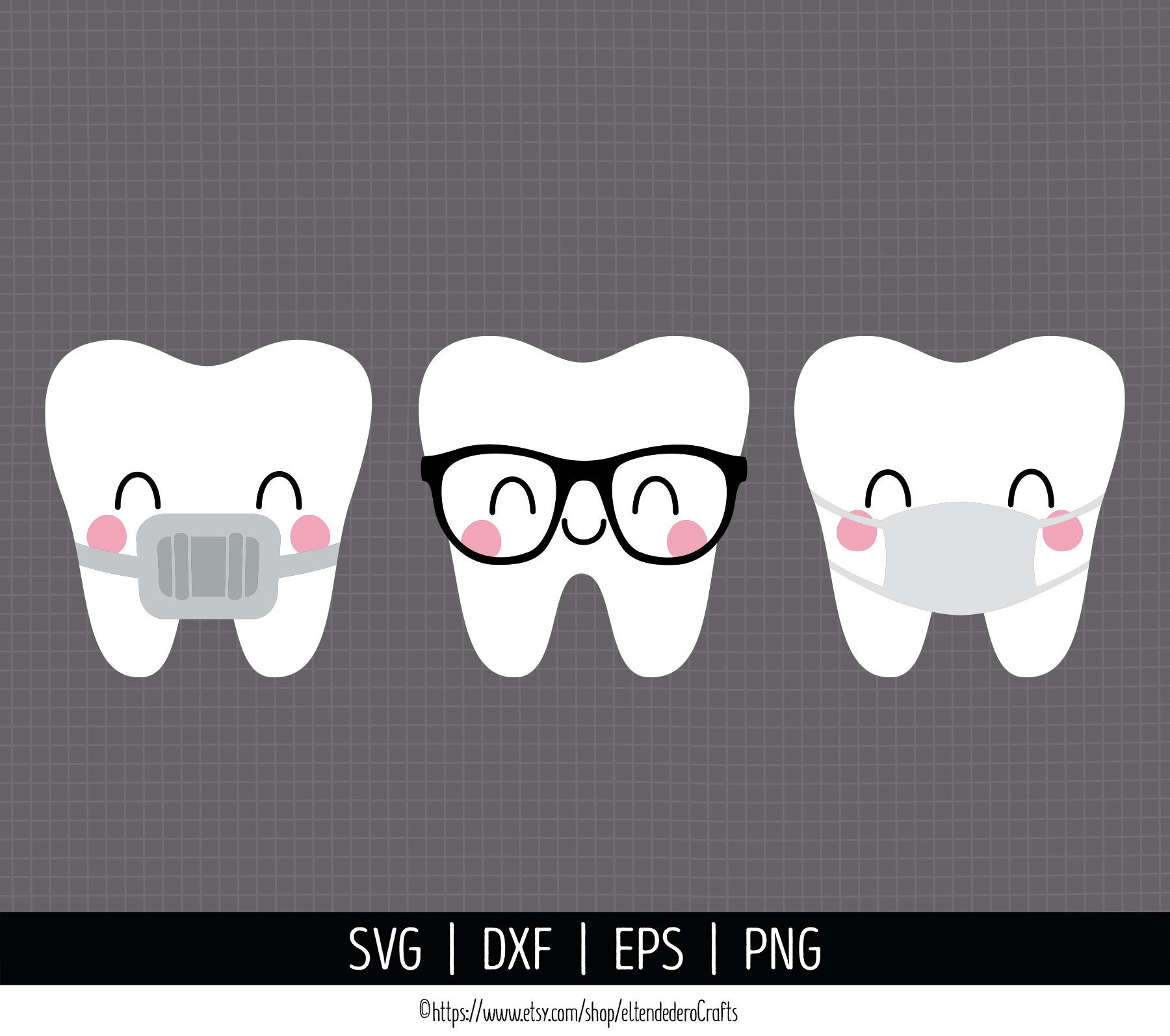 Tooth With Braces Clipart