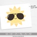 Baby Sun SVG. Kids Cute Sun Clipart. Kawaii Sun Faces Bundle Cut Files ...