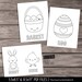 PRINTABLE Easter Coloring Pages. Toddlers Party Games Birthday Favor ...