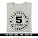 5 Years of Service SVG. Work Anniversary Shirt Files Cutting Machine ...