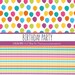 Birthday Digital Paper Package. Multicolor Kids Birthday Party Seamless ...