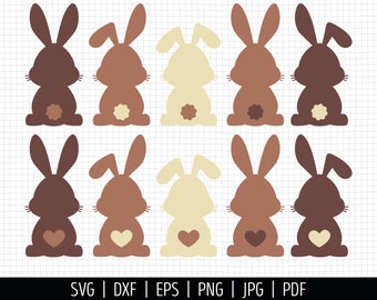 Bunny SVG. Cute Baby Bunnies Clipart PNG. White Rabbit Faces Cut Files ...