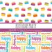 Birthday Digital Paper Package. Multicolor Kids Birthday Party Seamless ...