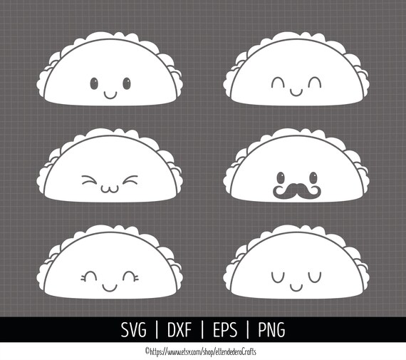Cute Taco With Mustache