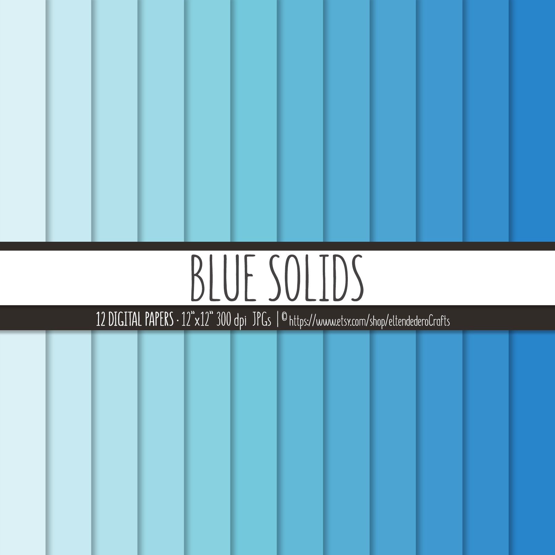 Solid Blue Scrapbook Paper