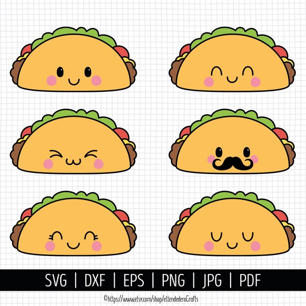 Taco Svg - Etsy