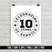 10 Years of Service SVG. Work Anniversary Shirt Files Cutting Machine ...