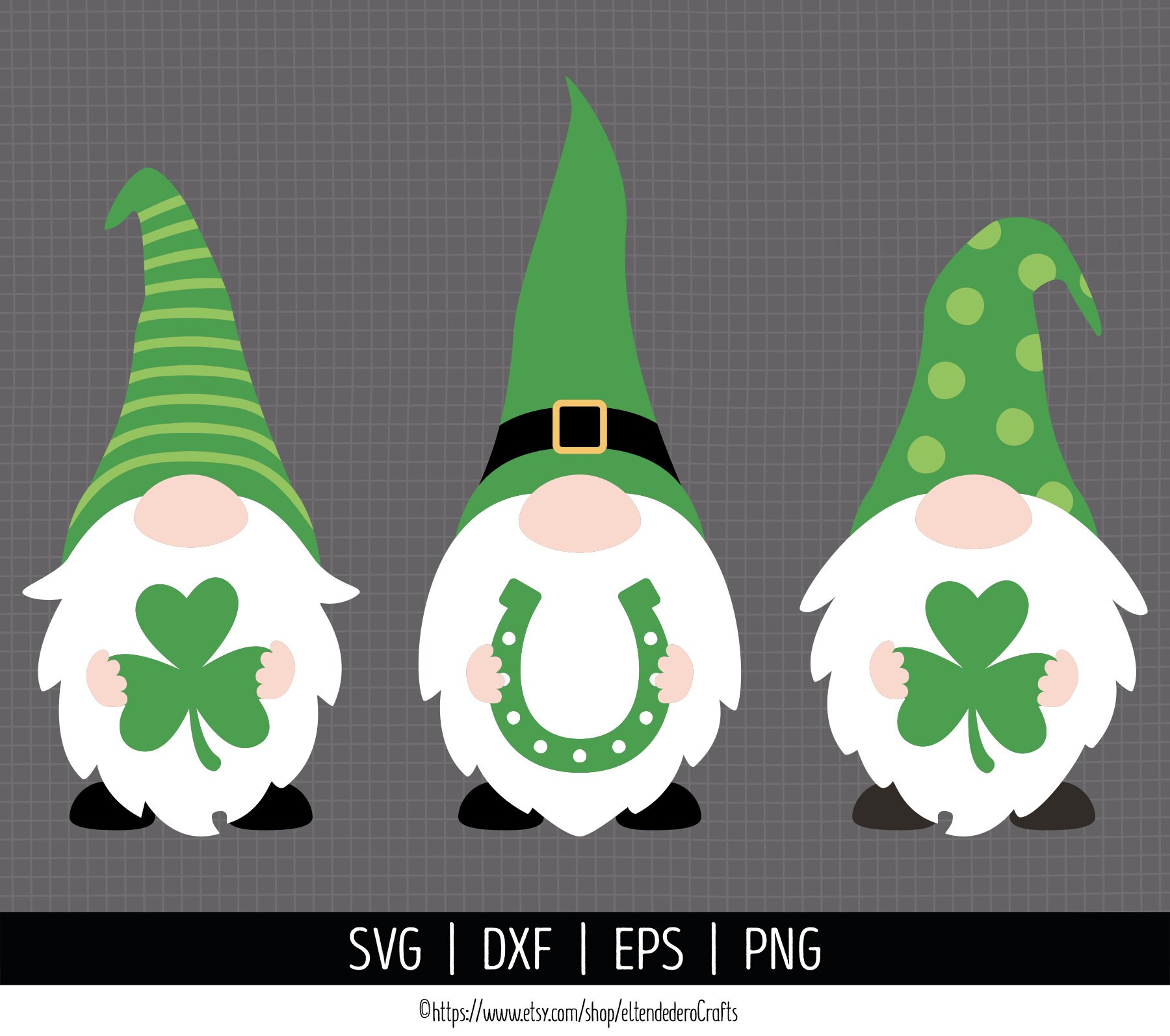 St Patricks Gnomes SVG. St Patrick's Day Irish Gnome | Etsy
