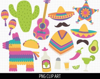 Cinco De Mayo Clipart. Mexican Fiesta Clip Art. Digital 5 De Mayo Party ...